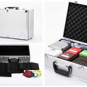 A5 Silver Carry Case for Trading Card Storage Case Magic the Gathering ...