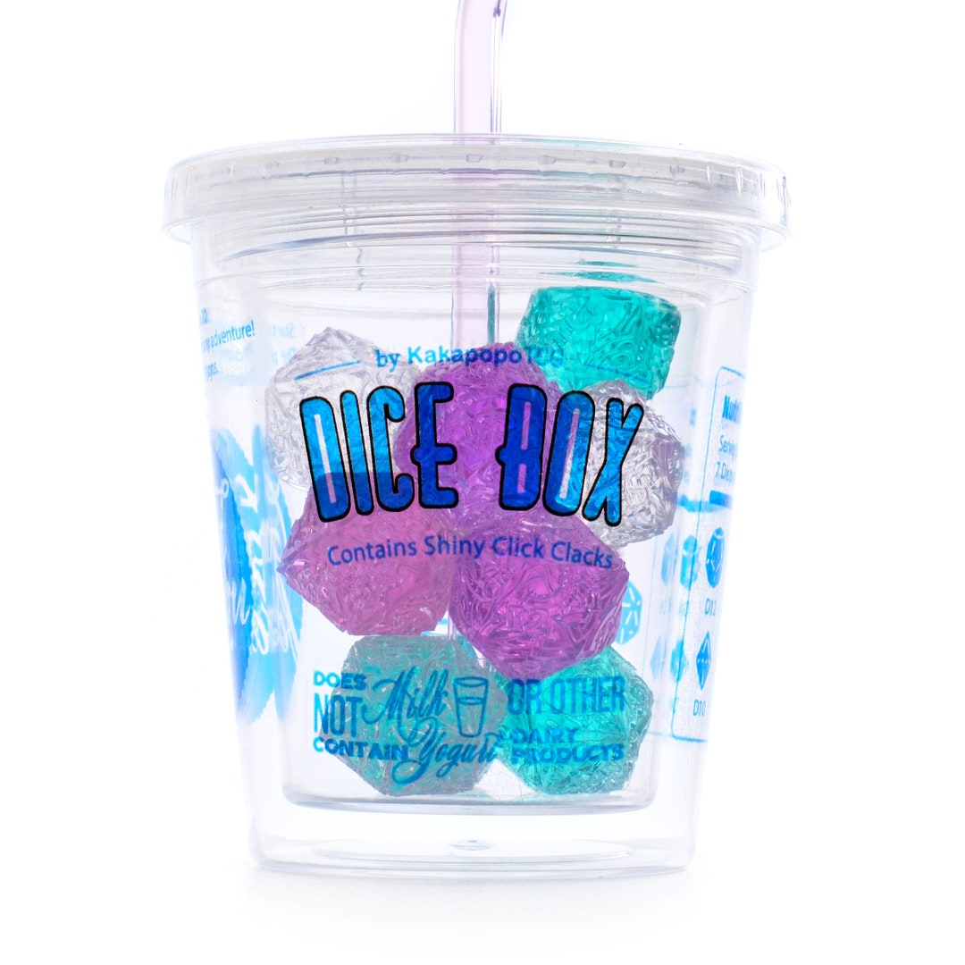 Bubble-tea Dice Box: for Storing Almost Edible Dice Sets - Etsy