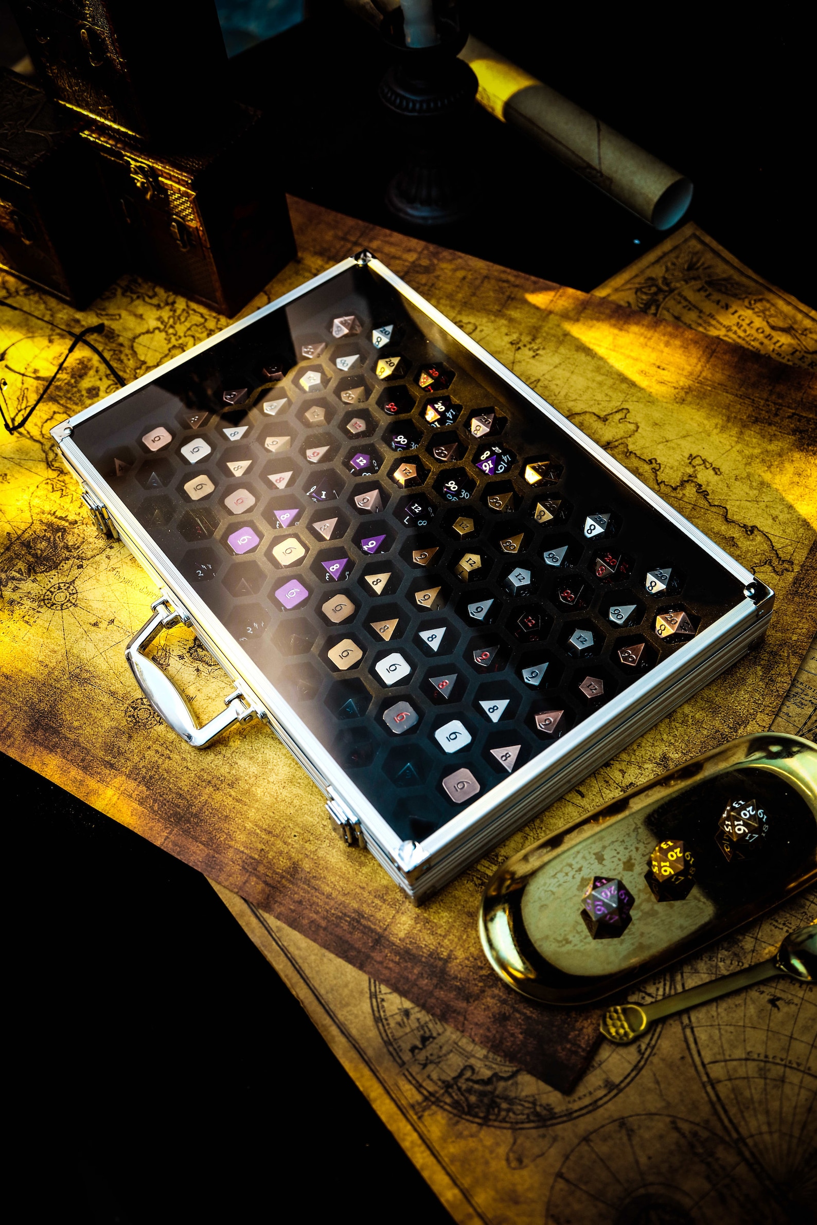 Silver Dice Palace: Display Storage Case for Dice DND Dice | Etsy