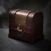 Wooden Case Chest for Collectible Fantasy Coin Dice Counter Card Games ...