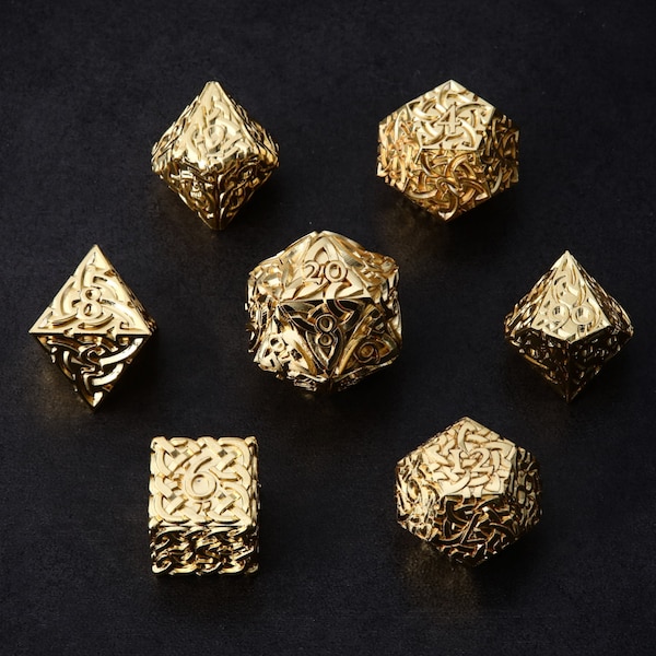 Gold Dice Set - Etsy