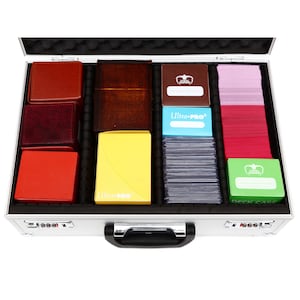 A5 Silver Carry Case for Trading Card Storage Case Magic the Gathering ...