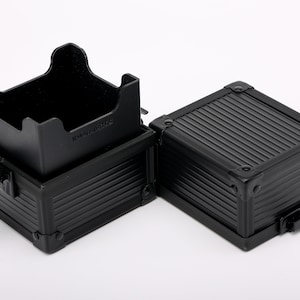 Black Power Cube Metal Deck Box for Trading Card Games TCG LCG as Well ...