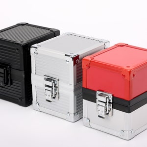 Black Power Cube Metal Deck Box for Trading Card Games TCG LCG as Well ...