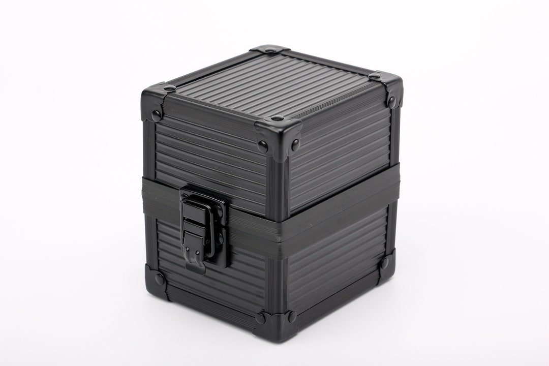 Black Power Cube Metal Deck Box for Trading Card Games TCG LCG as Well ...