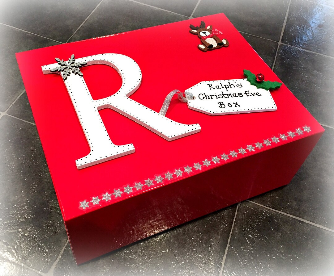 Red Christmas Eve Box | Hamper Box | First Christmas Box | Christmas ...