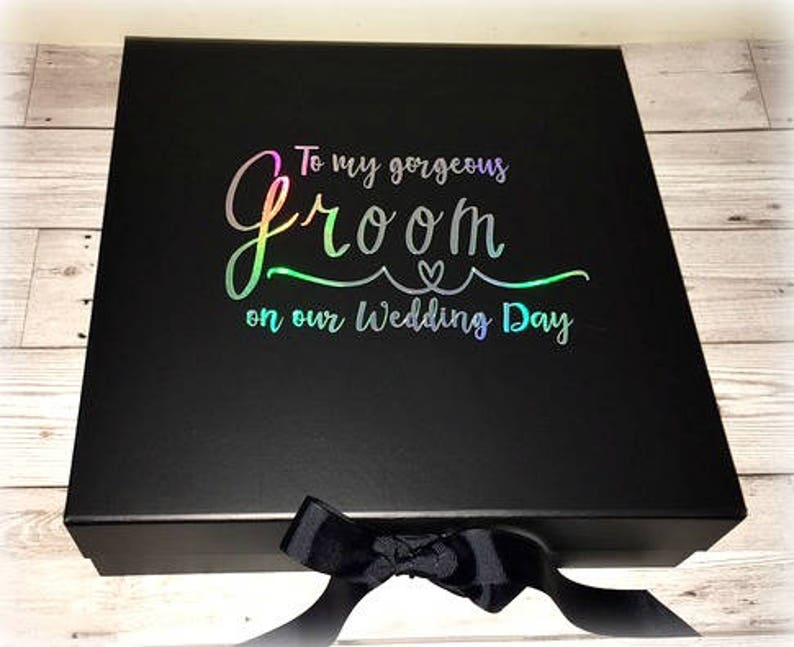 Groom Gift Box for My Gorgeous Groom on Our Wedding Day - Etsy