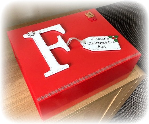 Red Christmas Eve Box | Hamper Box | First Christmas Box | Christmas ...