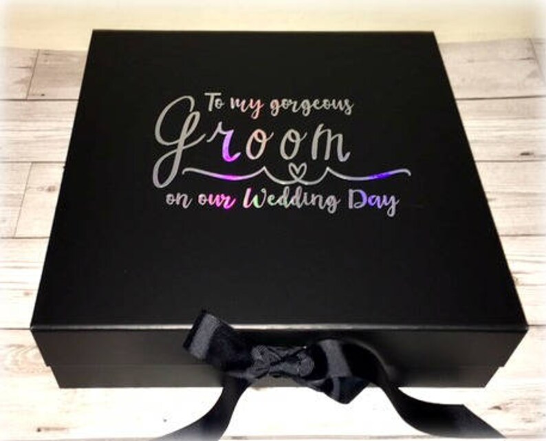 Groom Gift Box for My Gorgeous Groom on Our Wedding Day - Etsy