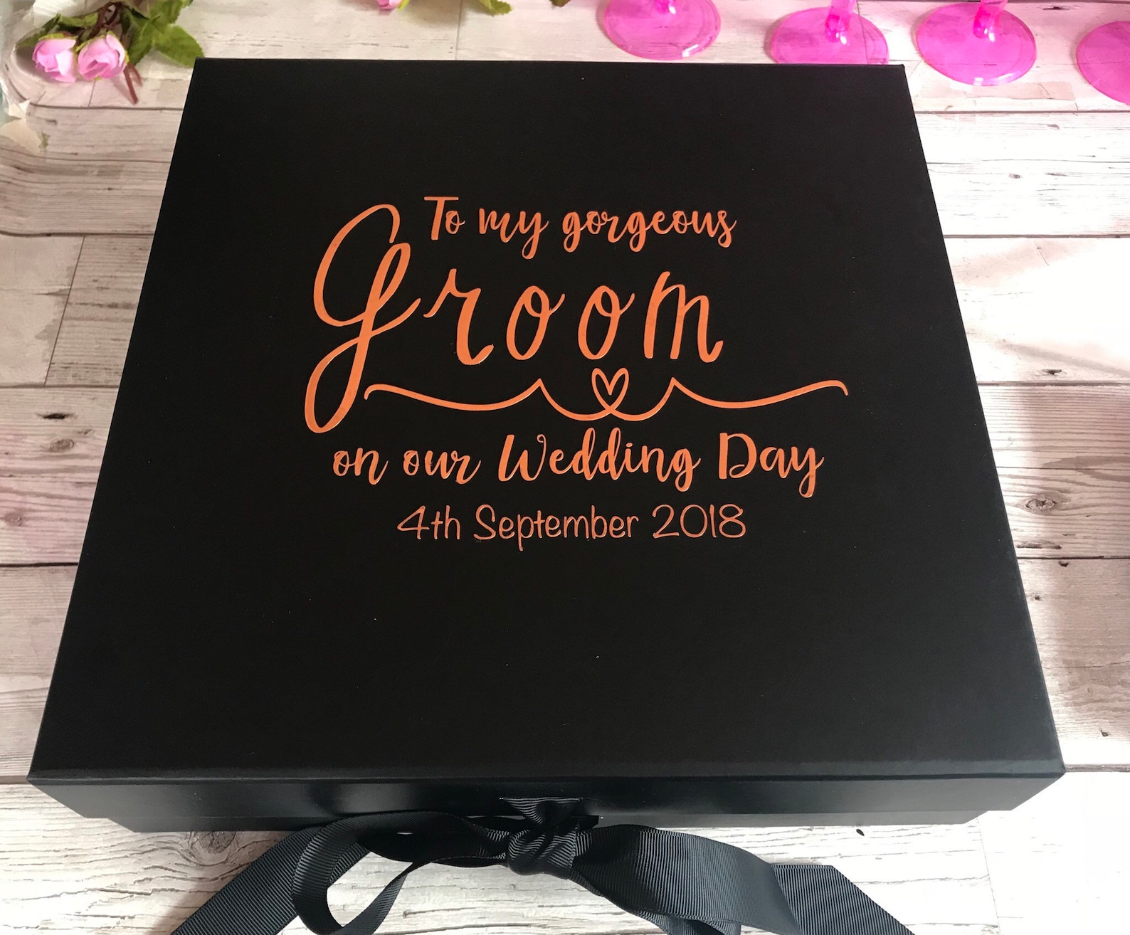 Groom Gift Box for My Gorgeous Groom on Our Wedding Day - Etsy