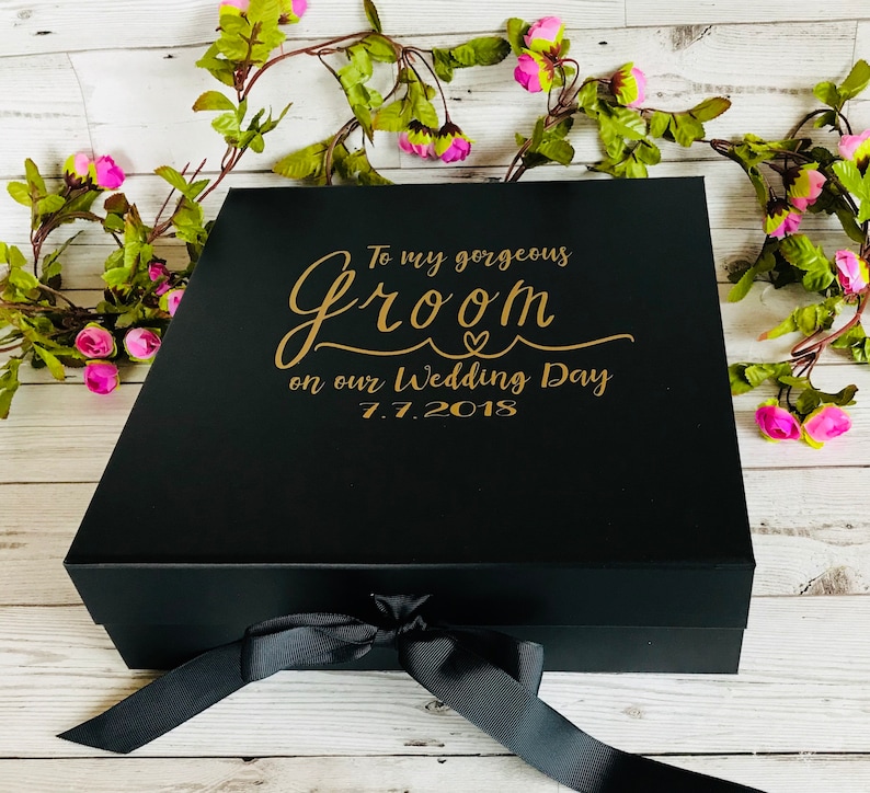 Groom Gift Box for My Gorgeous Groom on Our Wedding Day - Etsy