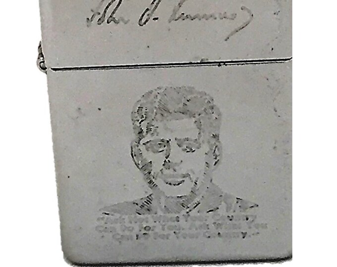 RARE 1995 JFK Zippo Lighter, Vintage John F Kennedy Ask Not What Your ...