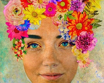 Flower Head Art - Etsy
