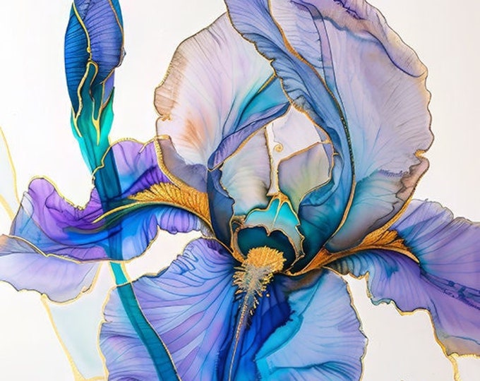 Iris Art, Iris Prints, Irises, Iris Art, Flower Art, Iris Wall Art, Garden Art, Floral Artwork ...