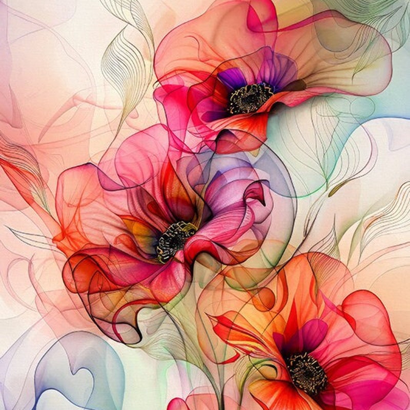 Floral Art Print - Etsy