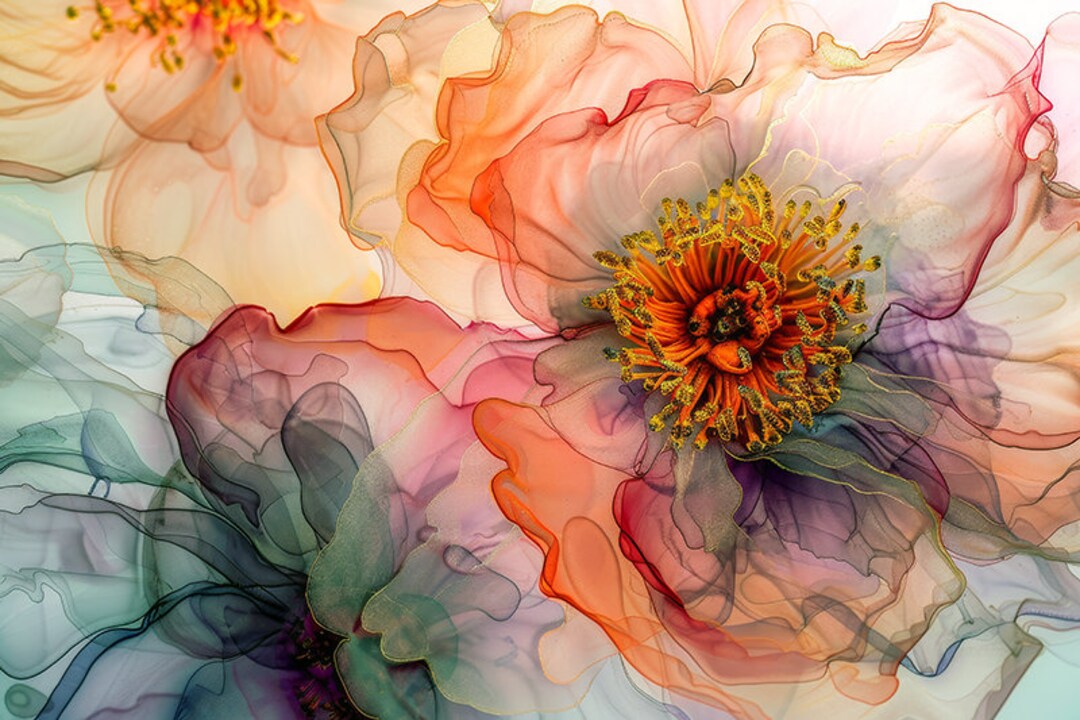 Abstract Peonies, Peony Print, Peonies Art, Flower Prints, Floral ...