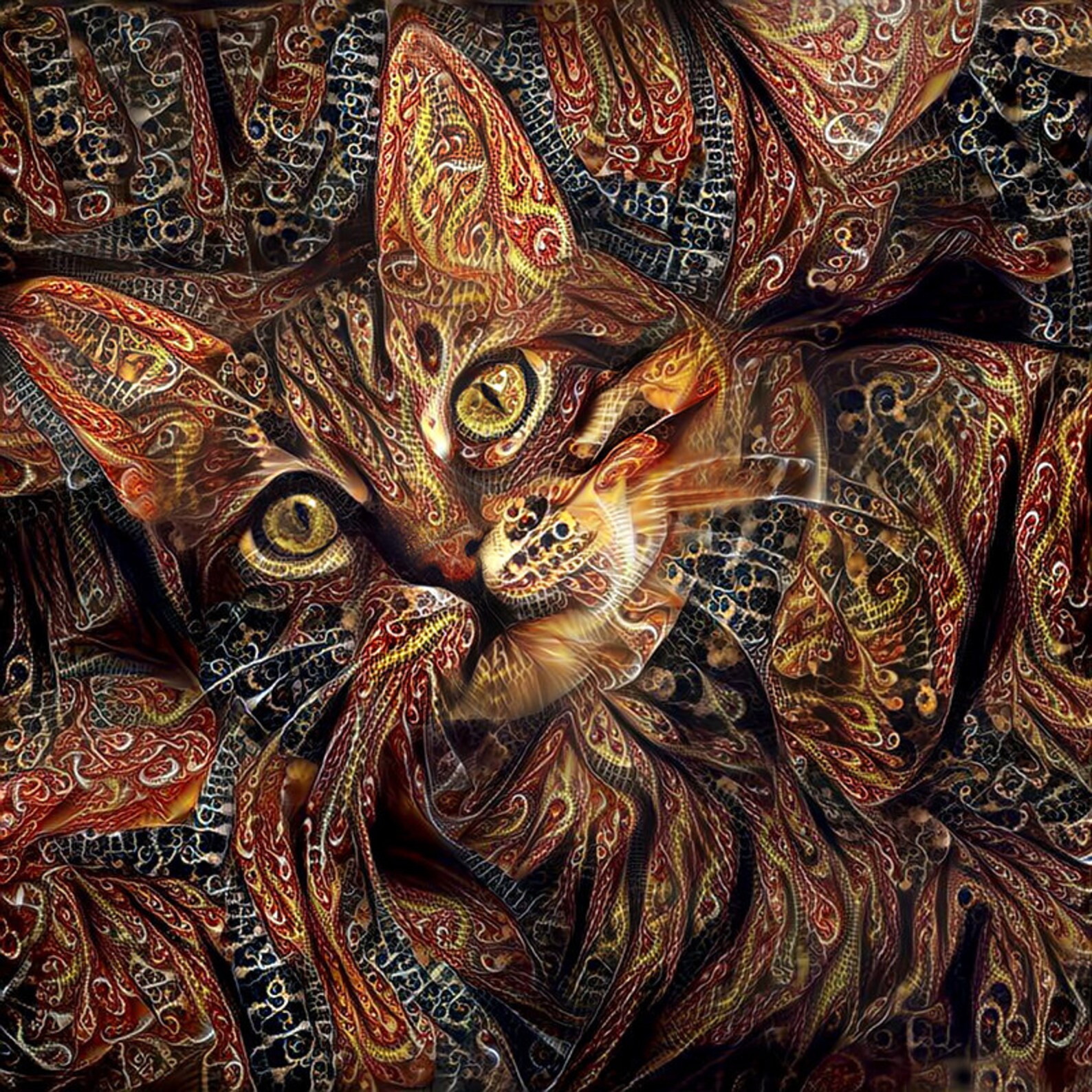 Cat Painting Pet Portrait Cat Wall Art Cat Decor Tabby - Etsy