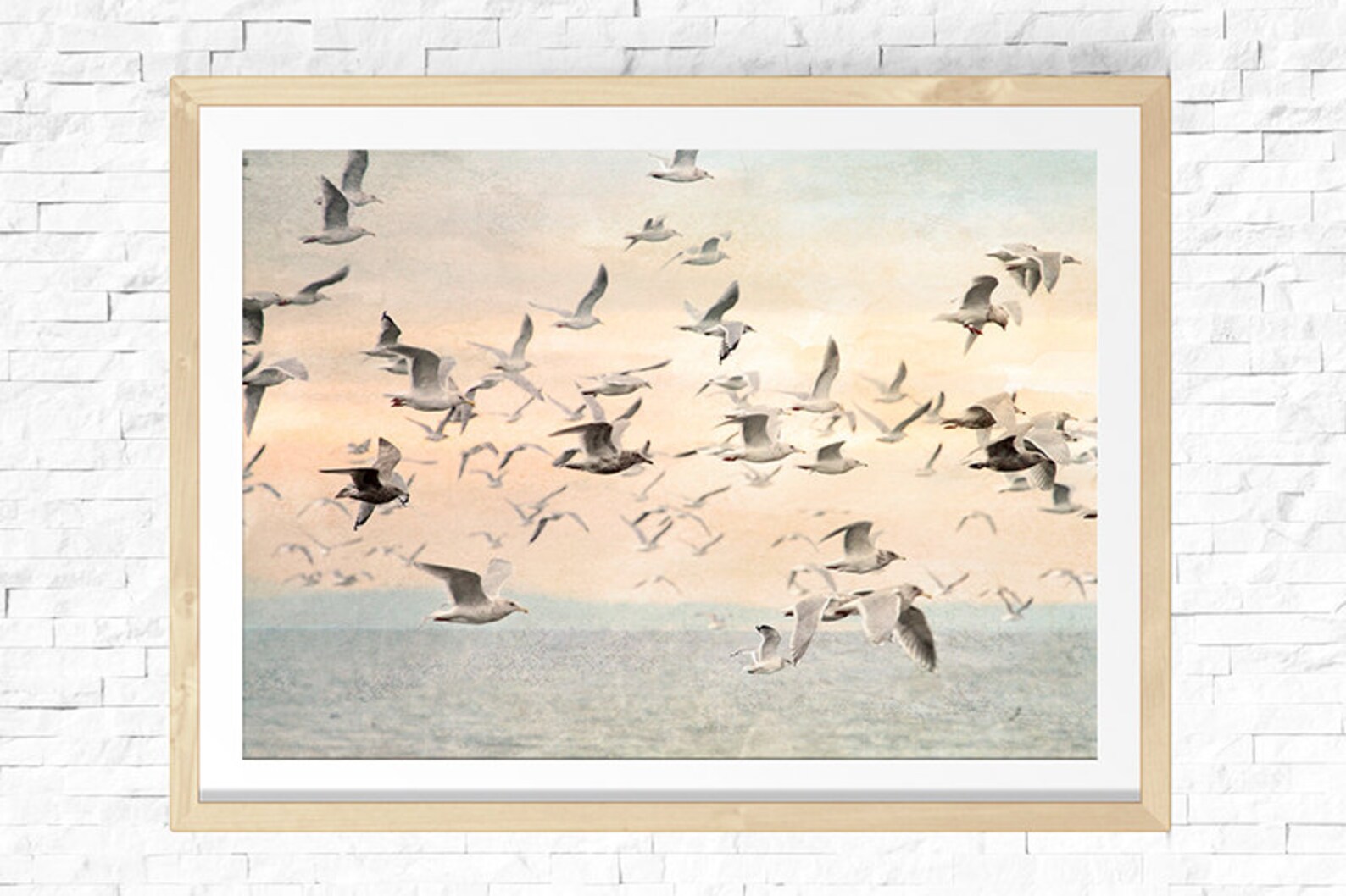 Beach Decor Sea Gull Print Ocean Print Watercolour Print | Etsy