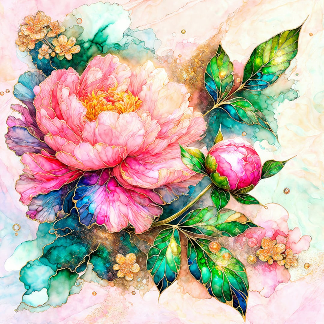 Peony Print, Peonies Art, Flower Art Print, Peony Artwork, Peonies Wall ...