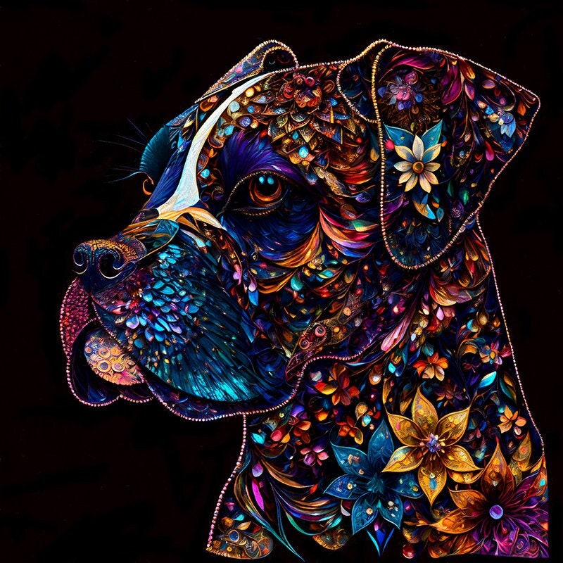 Boxer Dog Art, Boxer Art Prints, Dog Artwork, Boxer Dogs, Pet Art, Dog ...