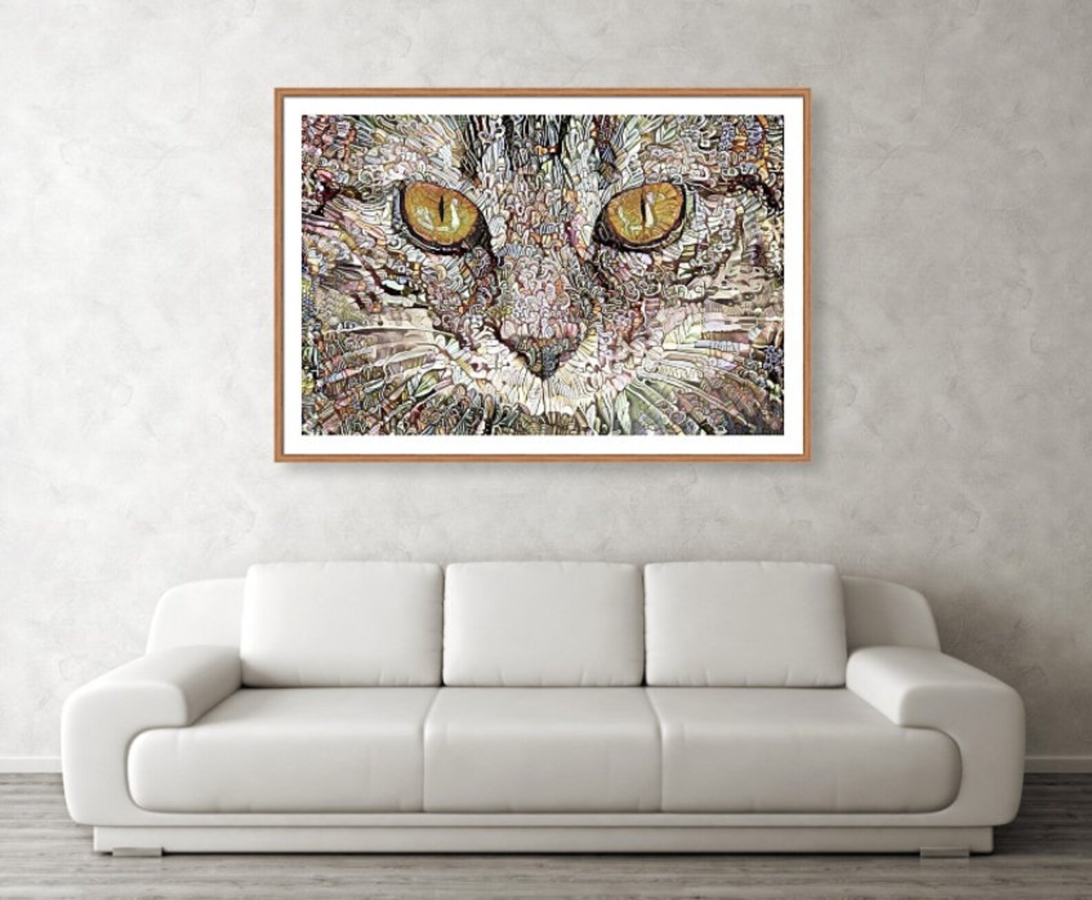 Abstract Cat Art Tabby Cat Print Cat Artwork Cat Closeup - Etsy