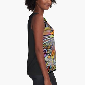 Cat Tops for Women Cat Lady Shirt Psychedelic Clothing - Etsy