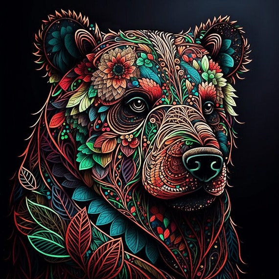 Tribal Bear Artwork