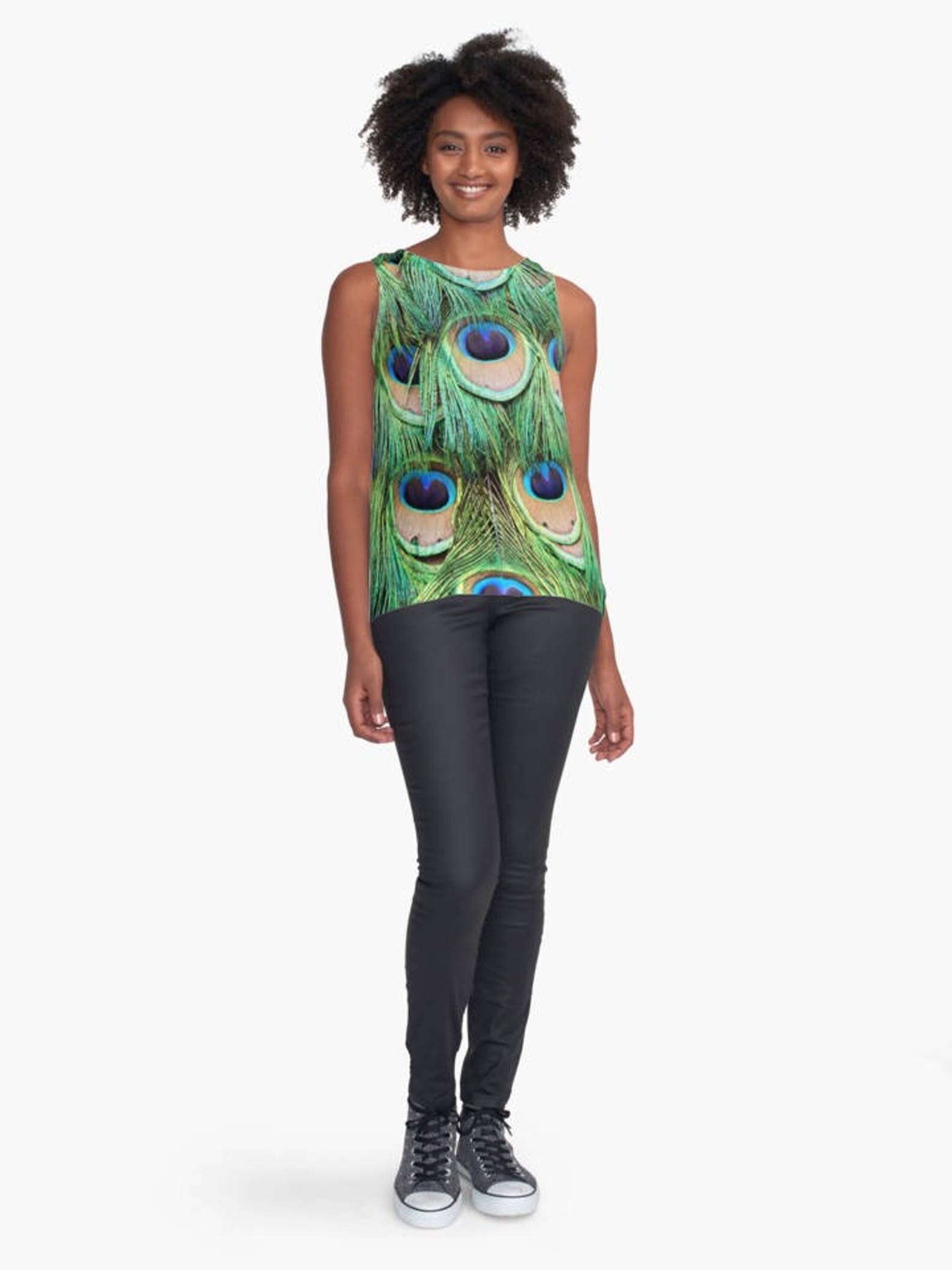Peacock Top Peacock Costume Tank Tops for Women Colorful - Etsy