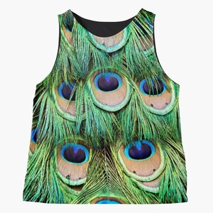 Peacock Top Peacock Costume Tank Tops for Women Colorful | Etsy