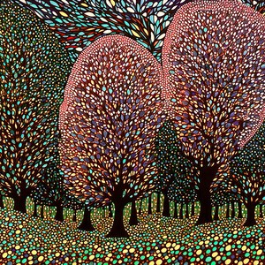 Tree Art Print, Abstract Landscape, Abstract Trees, Tree Prints ...