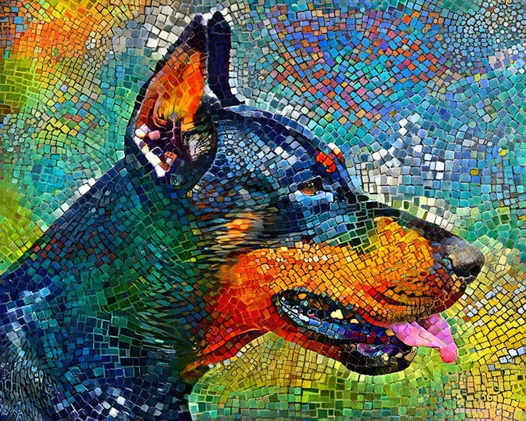 Doberman Art, Dobie Art Prints, Doberman Print, Doberman Gifts ...