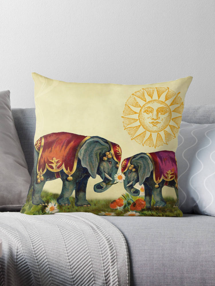 Elephant Gifts Elephant Cushion Elephant Pillow Valentines - Etsy