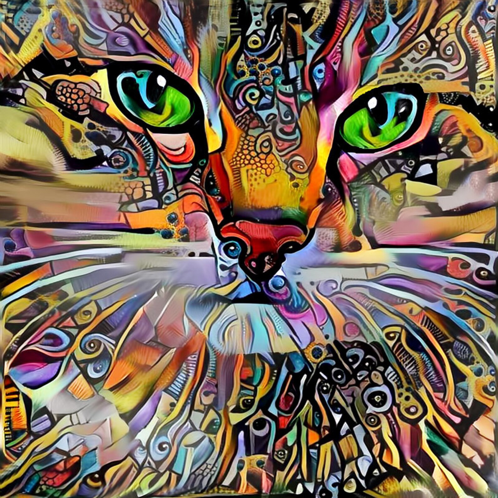 Cat Tops for Women Cat Lady Shirt Psychedelic Clothing - Etsy