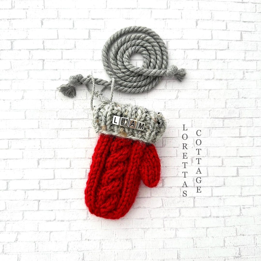 Mitten Ornament Garland Supplies, Gray Cord for DIY Garland, Gray ...