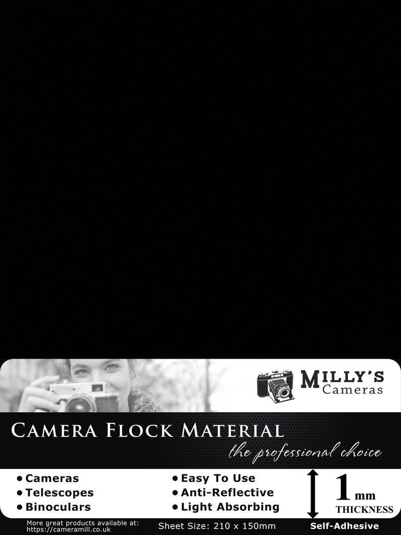 Flock Material - Sheet - Solid Black Light Absorbing - Etsy