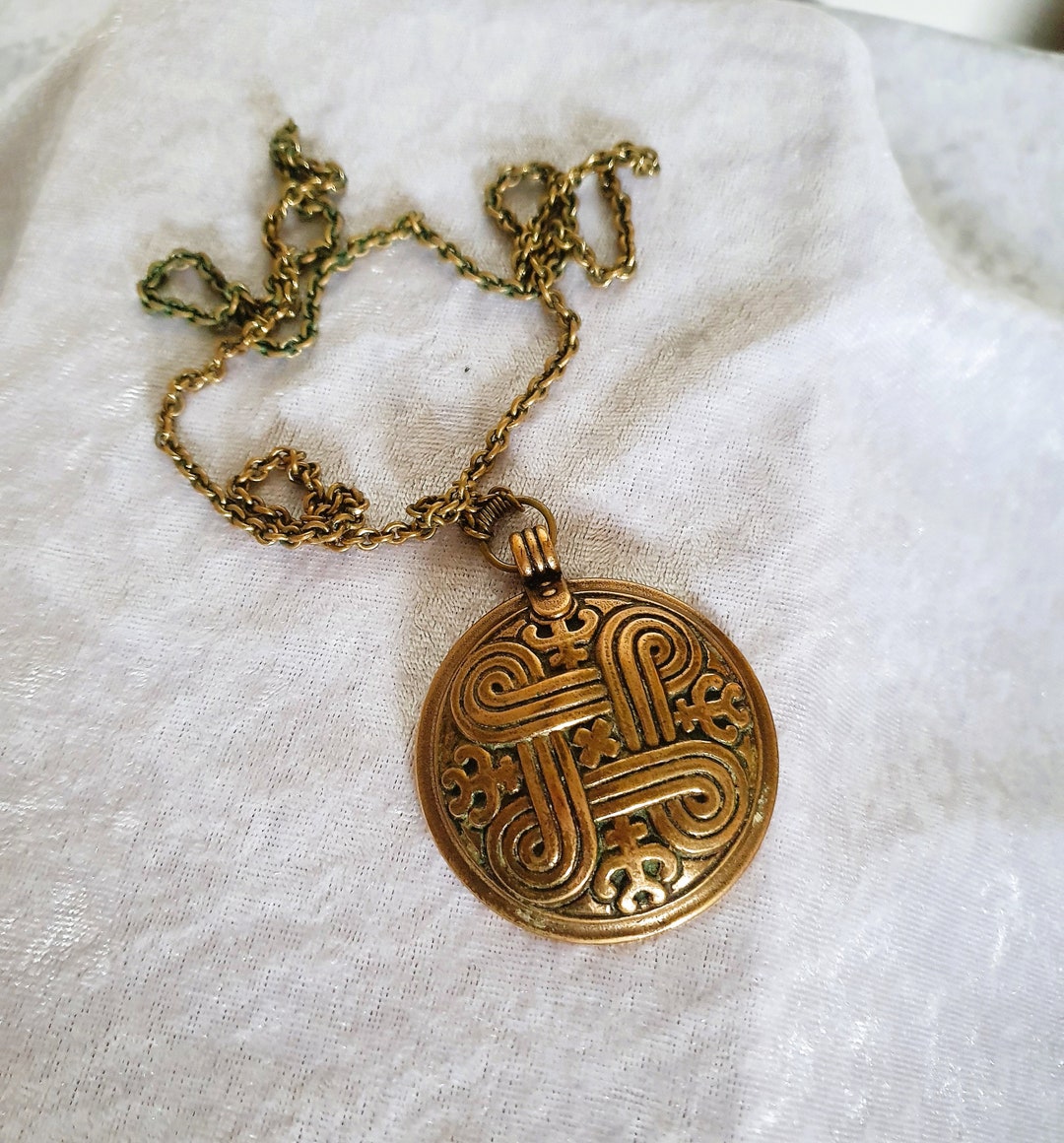 Large Viking Kalevala Koru Neckless in Bronze From Finland. - Etsy