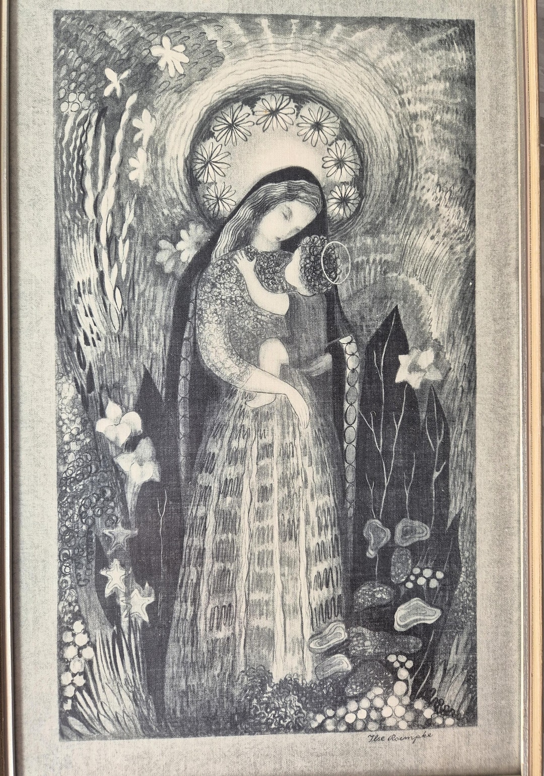 Konst Art A Framed Textile Print by Artist Ilse Roempke - Etsy