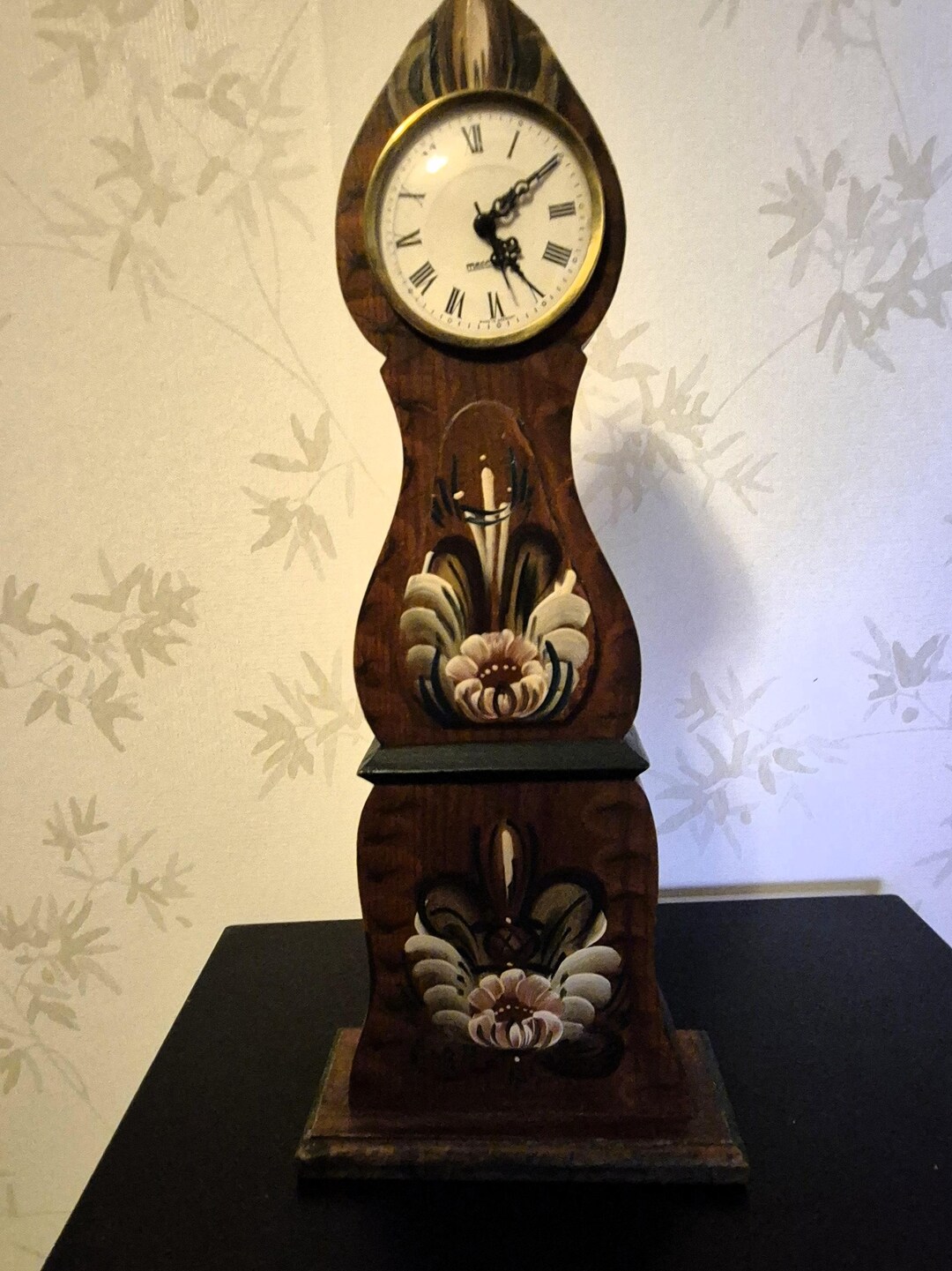 Rare Old Mora Table Clock From Dalarna Kurbits Hand Painted. - Etsy