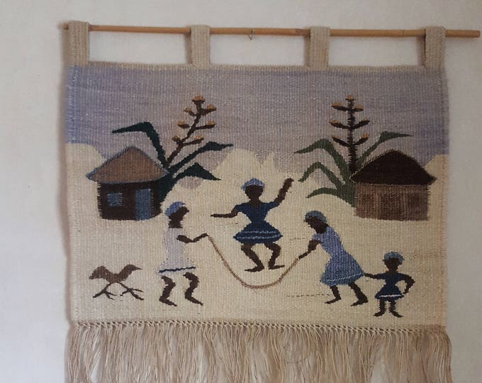 Moteng Weavers Design Kingdom of Lesotho South Africa 100% Mohair Wool ...