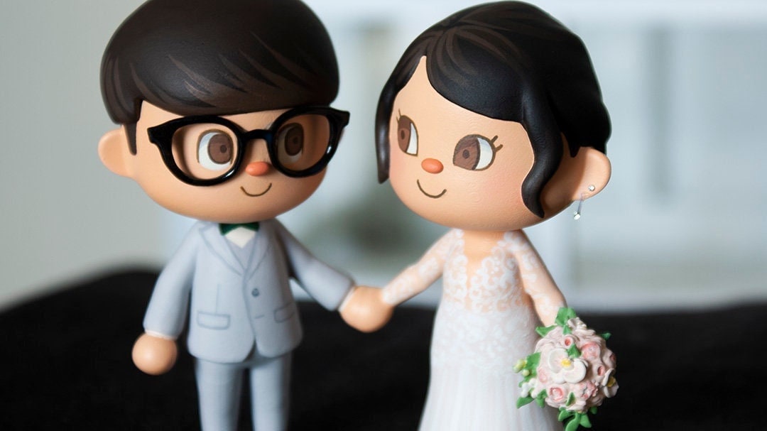 Animal Crossing Wedding Cake Topper - Etsy Hong Kong