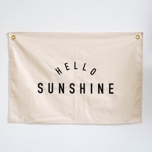 Hello Sunshine Wall Flag - Etsy