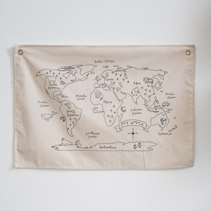 Map Fabric - Etsy UK