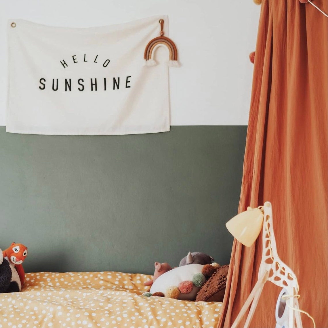 Hello Sunshine Wall Flag | Etsy