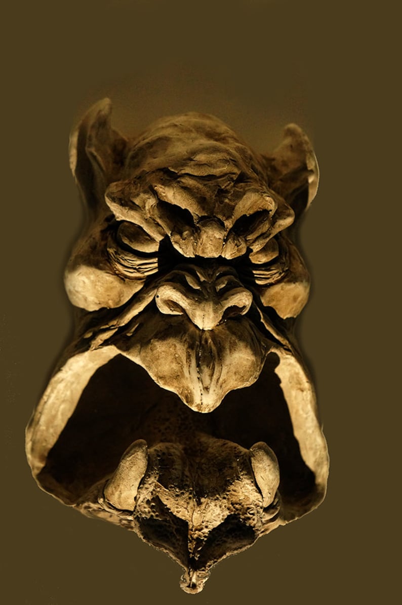 Hanging Gargoyle Face Can Also Be Made Into a Wall Fountain - Etsy