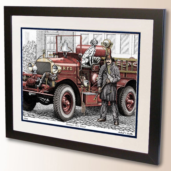 Fireman Art Print - Etsy