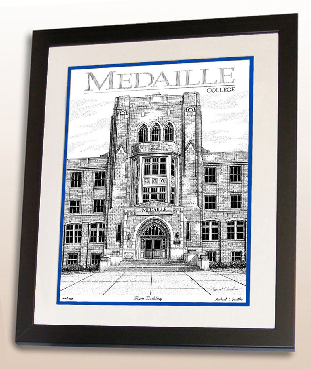 Medaille College Hand Signed Wall Art Print, Medaille Alumni Graduation ...