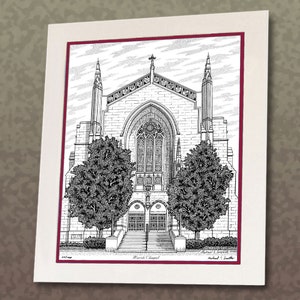 Boston University Hand Signed Wall Art Print, Boston U Alumni ...