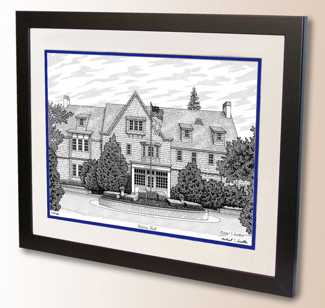 Hofstra University Hand Signed Wall Art Print, Hofstra University ...