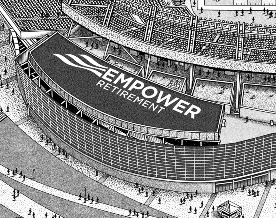 Denver Broncos Art Empower Field at Mile High Art Print | Etsy