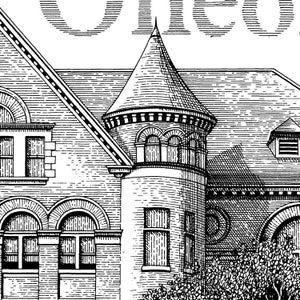 SUNY Oneonta Hand Signed Wall Art Print, Oneonta Alumni Graduation Gift ...